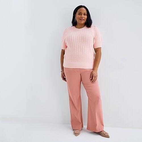 Click here for Liz Claiborne Lisa Womens Plus Flare Pull-On Pant... prices