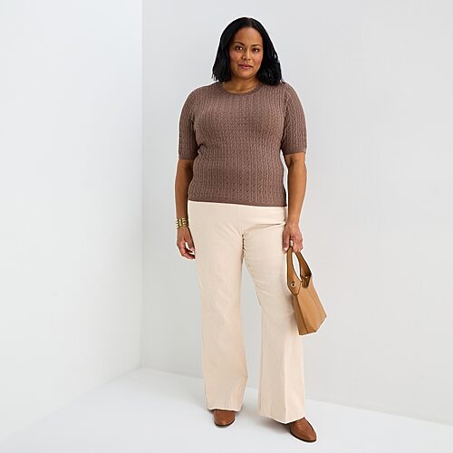 Click here for Liz Claiborne Lisa Womens Plus Flare Pull-On Pant... prices