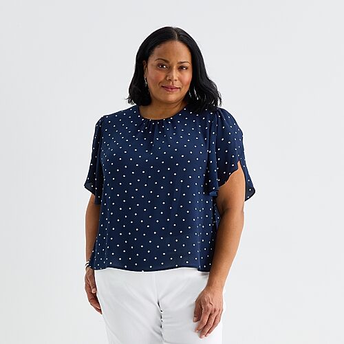 Click here for Liz Claiborne Womens Plus Round Neck Short Sleeve... prices