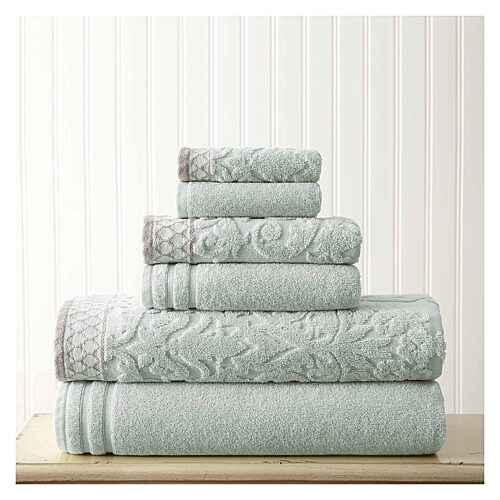 Click here for Pacific Coast Textiles Jacquard Solid 6-pc. Bath T... prices