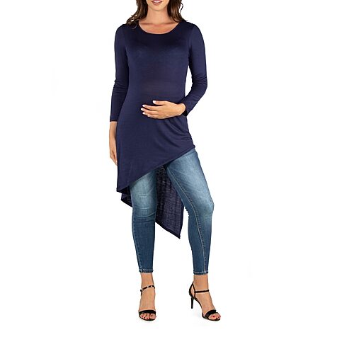 Click here for 24seven Comfort Apparel Maternity Womens Round Nec... prices