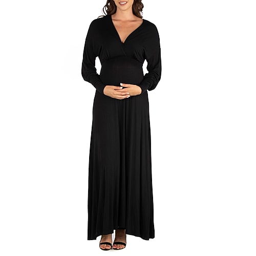 Click here for 24seven Comfort Apparel Womens Maternity V Neck Lo... prices