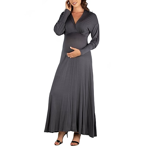 Click here for 24seven Comfort Apparel Womens Maternity V Neck Lo... prices