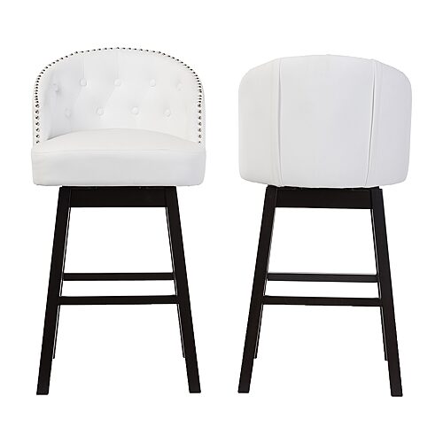 Click here for Avril 2-pc. Counter Height Upholstered Tufted Swiv... prices