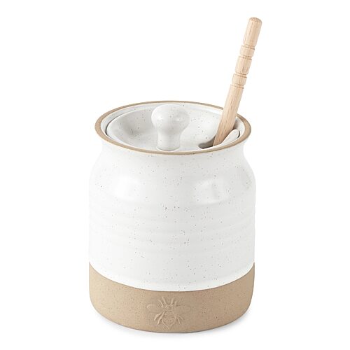 Click here for Linden Street Stoneware Honey Pot  One Size  White prices