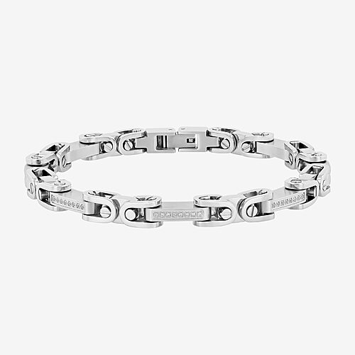 Click here for Mens Stainless Steel Solid 8 3/4 Inch Link Bracele... prices