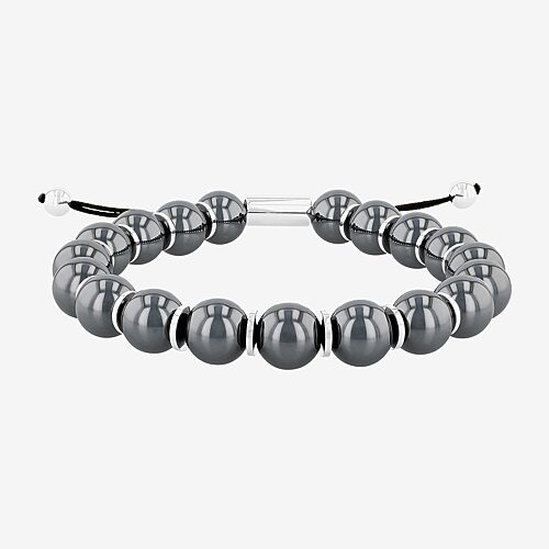 Click here for Mens Stainless Steel Genuine Stone Beaded Bolo Bra... prices