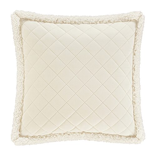 Click here for Queen Street Cozy Winter White Square Throw Pillow... prices