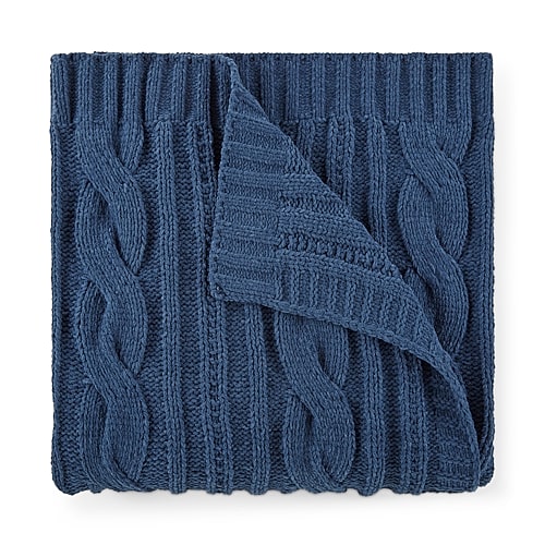 Click here for Linden Street Cable Knit Chenille Throw  One Size... prices