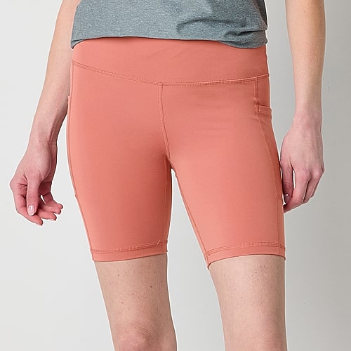 Xersion EverUltra Womens Quick Dry Bike Short  X-small  Red