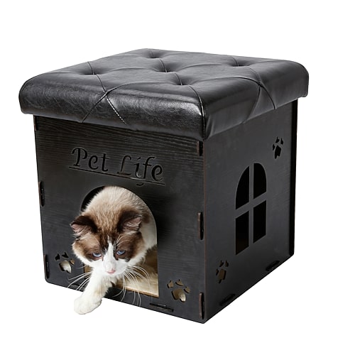 Click here for Pet Life Foldaway Collapsible Designer Cat House F... prices