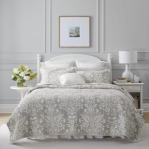 Click here for Laura Ashley Rowland Floral Reversible Quilt Set... prices