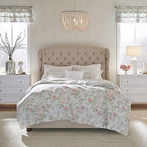Click here for Laura Ashley(R) Madelynn Cotton Reversible Duvet C... prices