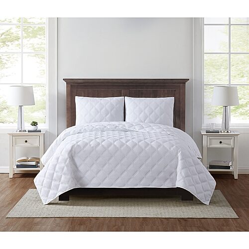 Click here for Truly Soft Everyday 3D Puff Solid Quilt Set  One S... prices