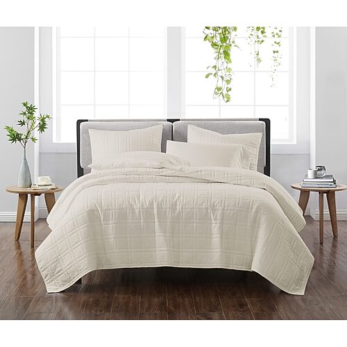 Click here for Cannon Heritage 3-Pc. Quilt Set  King - Natural prices