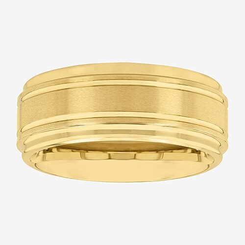 Click here for Mens 9M Tungsten Wedding Band  8  Yellow prices