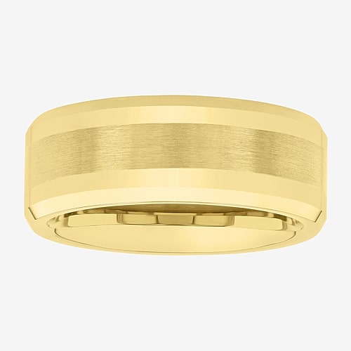 Click here for Mens 8MM Tungsten Wedding Band  15  Yellow prices