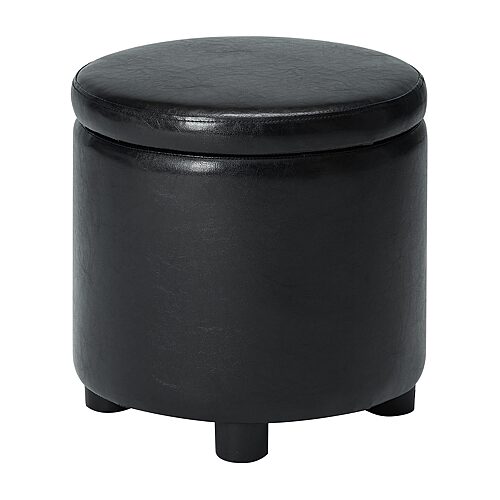 Click here for Designs4Comfort Round Storage Ottoman  One Size  B... prices