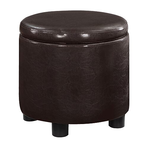 Click here for Designs4Comfort Round Storage Ottoman  One Size  B... prices