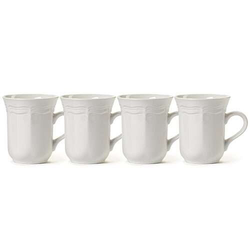 Click here for Mikasa French Countryside Mugs  Set of 4 - White prices