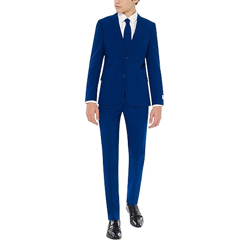 Click here for OppoSuits Teen Boys Navy Royale Slim Fit Solid Sui... prices