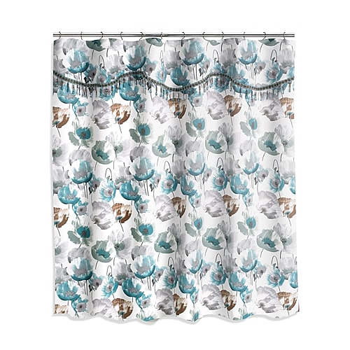 Click here for Popular Bath Poppy Fields Shower Curtain  One Size... prices