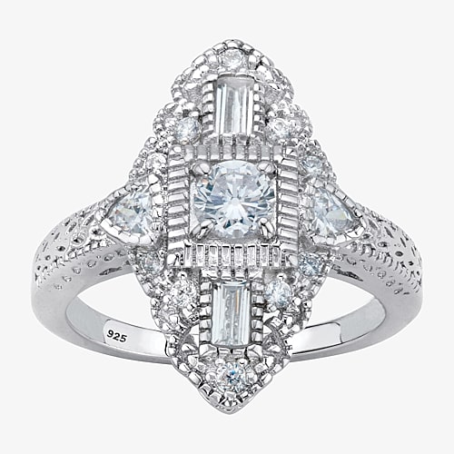 Click here for Womens 1 1/10 CT. T.W. Cubic Zirconia Platinum Ove... prices