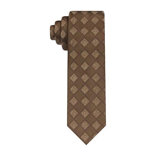 Click here for J. Ferrar Geometric Tie  One Size  Beige prices