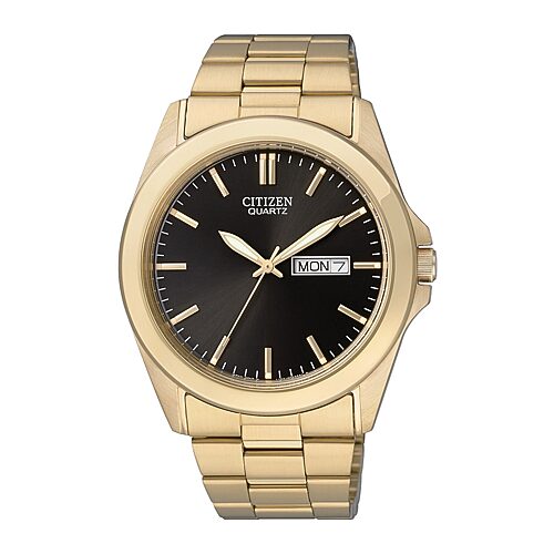 Click here for Citizen Mens Gold-Tone Stainless Steel Watch BF058... prices