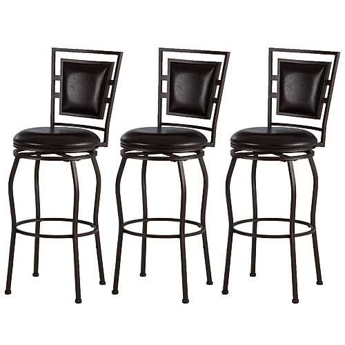 Click here for 3Pc Adjustable Stool Set Swivel Seat  One Size  Bl... prices