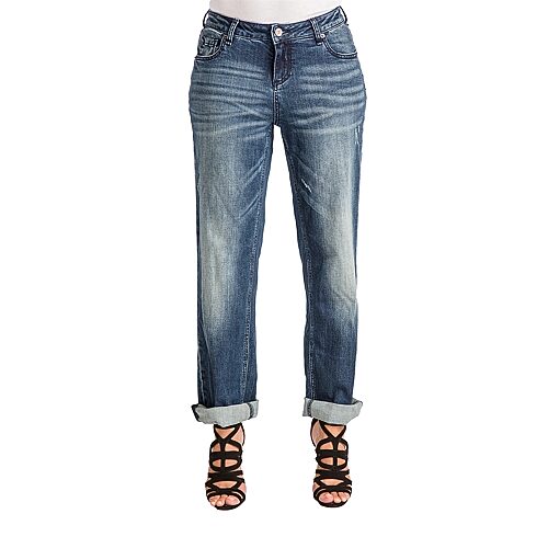 Click here for Poetic Justice Womens Mid Rise Mid Belly Boyfriend... prices