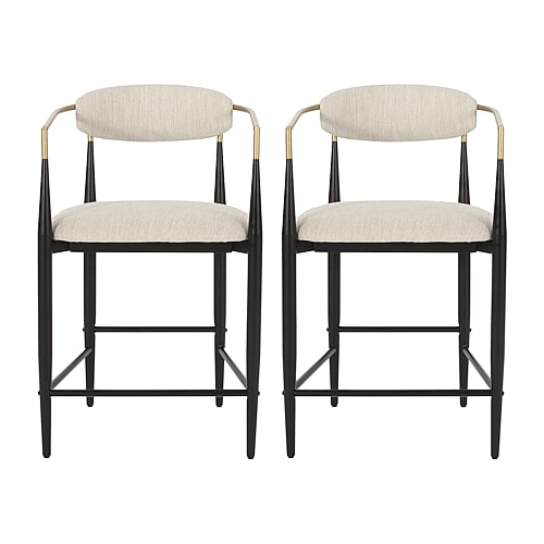 Click here for Elmore 2Pc Counter Height Upholstered Bar Stool  O... prices