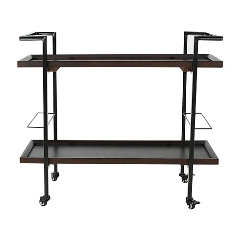Click here for Gerard Wood-Top Serving Cart  One Size  Brown prices