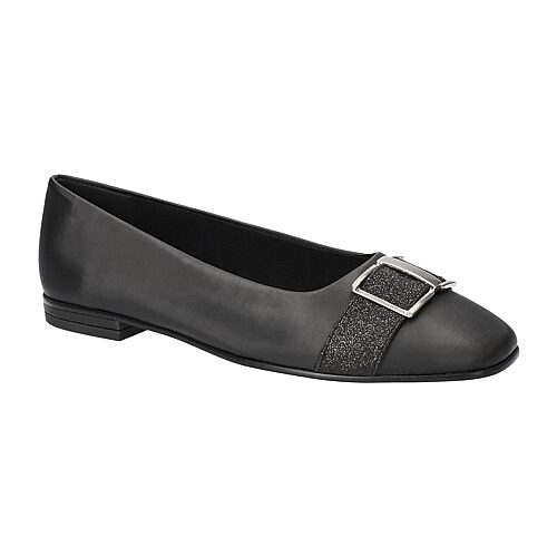 Easy Street Keely Womens Square Closed Toe Slip-On Shoe  8 1/2 Medium  Black