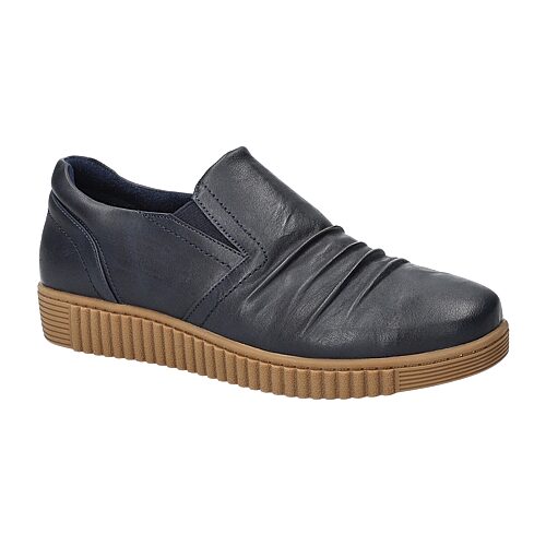 Easy Street Womens Kipper Comfort Flats - Navy