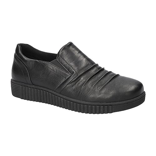 Easy Street Kipper Womens Round Closed Toe Slip-On Shoe  6 1/2 Narrow  Black