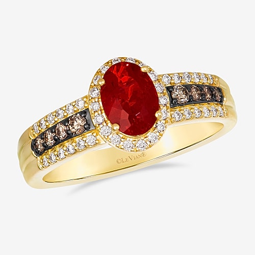 Click here for Le Vian Ring featuring 1/2 cts. Neon Tangerine Fir... prices