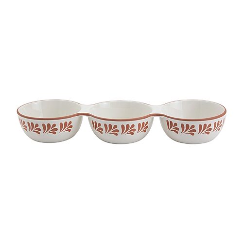 Click here for Jenny Martinez 3-Section Stoneware Serving Bowl  O... prices