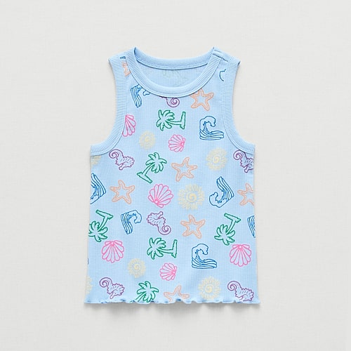Click here for Thereabouts Little Girls Round Neck Sleeveless Tan... prices