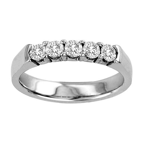 Click here for 1/2 CT.T.W. Natural Diamond Band 14K White Gold  6... prices