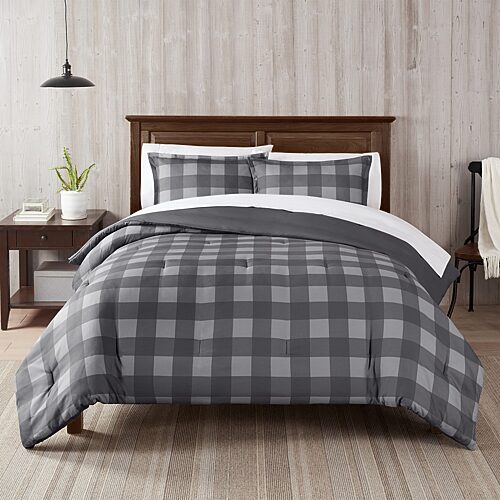 Click here for Serta Alex Midweight Comforter Set  One Size  Gray prices