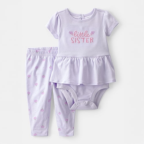 Click here for Carters Baby Girls 2-pc. Pant Set  3 Months  Purpl... prices