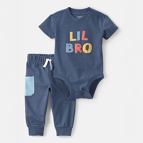 Click here for Baby Boy (3-24M) Carters(R) Lil Bro Bodysuit & Jog... prices