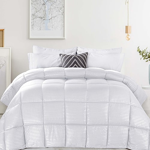 Click here for SUPERIOR Striped All Season Plush Reversible Down... prices