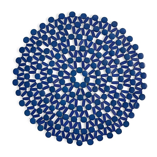 Click here for Jenny Martinez Wood Beaded Placemat  One Size  Blu... prices