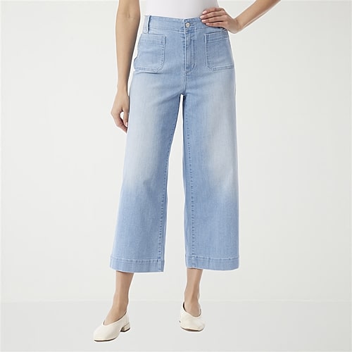 Click here for Gloria Vanderbilt Womens Wide Leg High Rise Croppe... prices