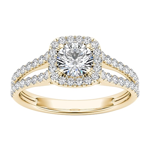 Click here for 1 CT.T.W. Natural Round Diamond 14K Gold Engagemen... prices