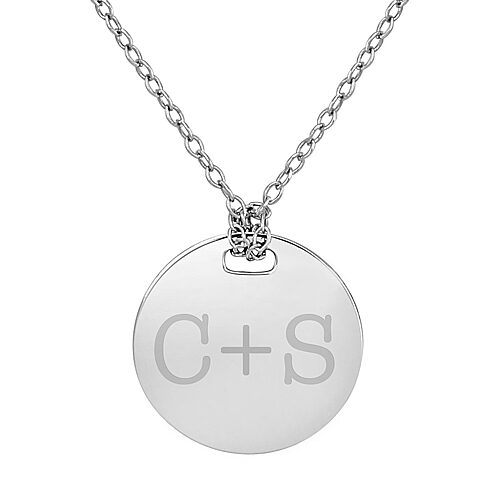 Click here for Personalized Sterling Silver 16mm Round Couples In... prices