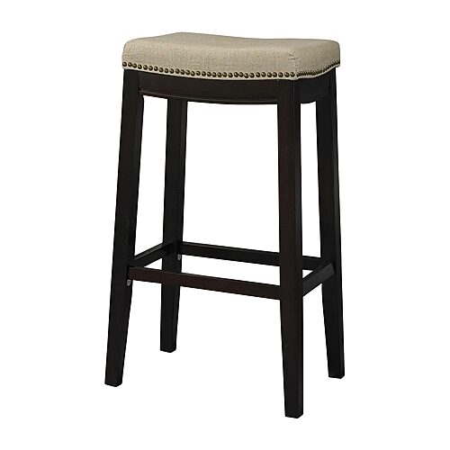 Click here for HAMPTON FABRIC TOP BARSTOOL  One Size  Black prices