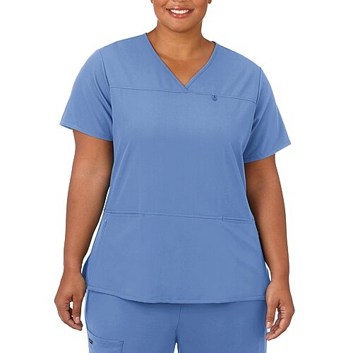 Click here for Jockey 2299 Womens Plus V Neck Short Sleeve Stretc... prices